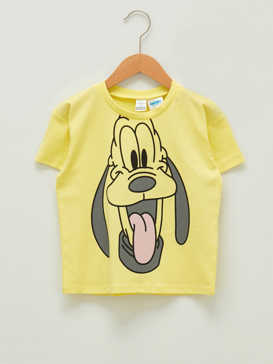 Bisiklet Yaka Kısa Kollu Pluto Baskılı Balon Hediyeli Erkek Bebek Tişört