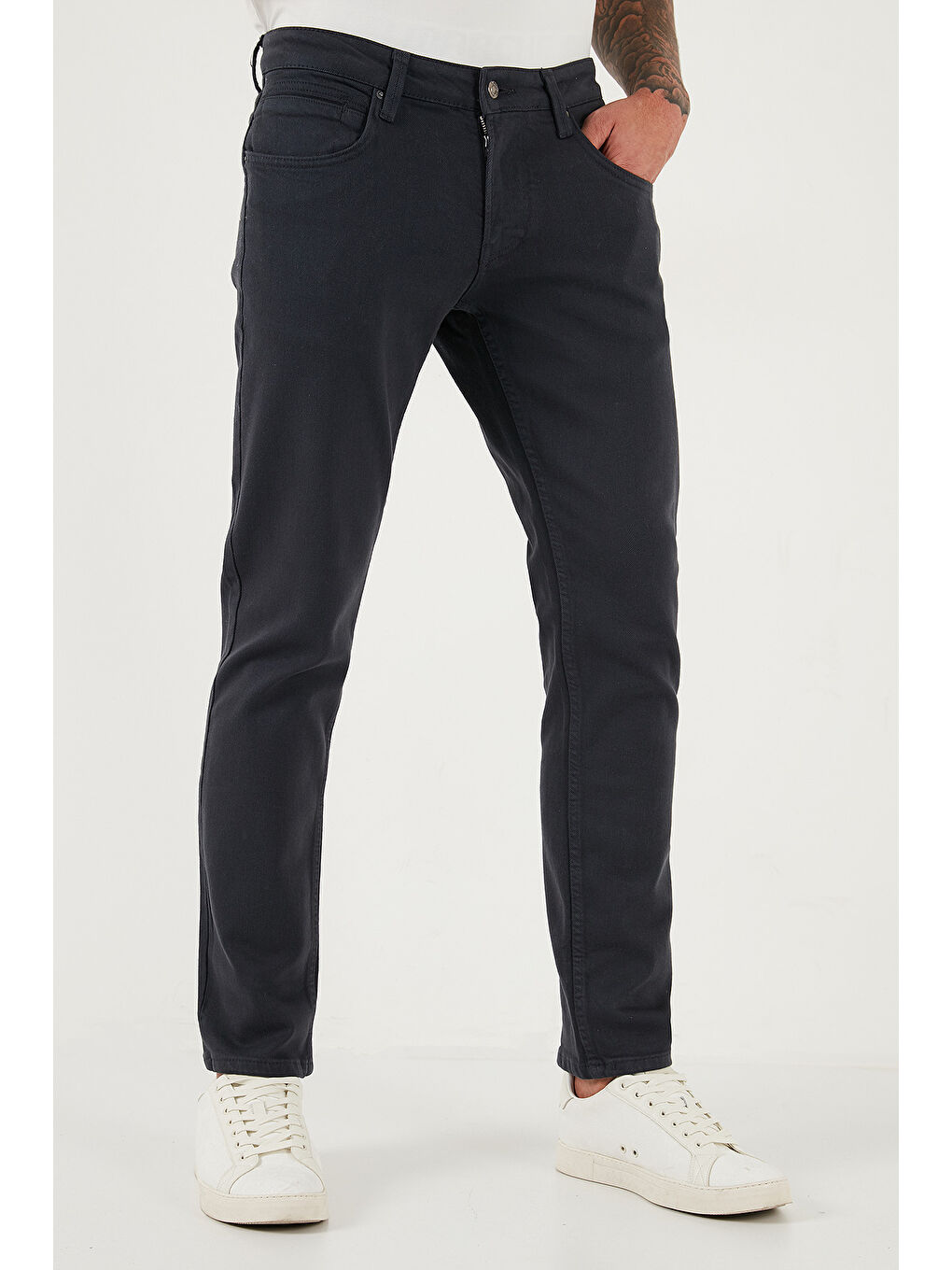 Buratti Antrasit Pamuklu Regular Fit Normal Bel Boru Paça Jeans ...