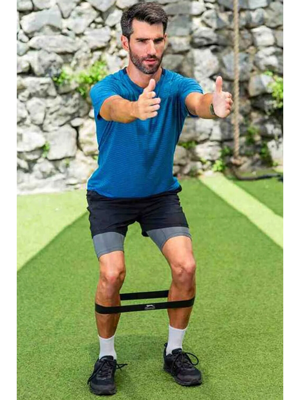 SLAZENGER Mini Loop Band Heavy Unisex Siyah Pilates Aksesuarları ...