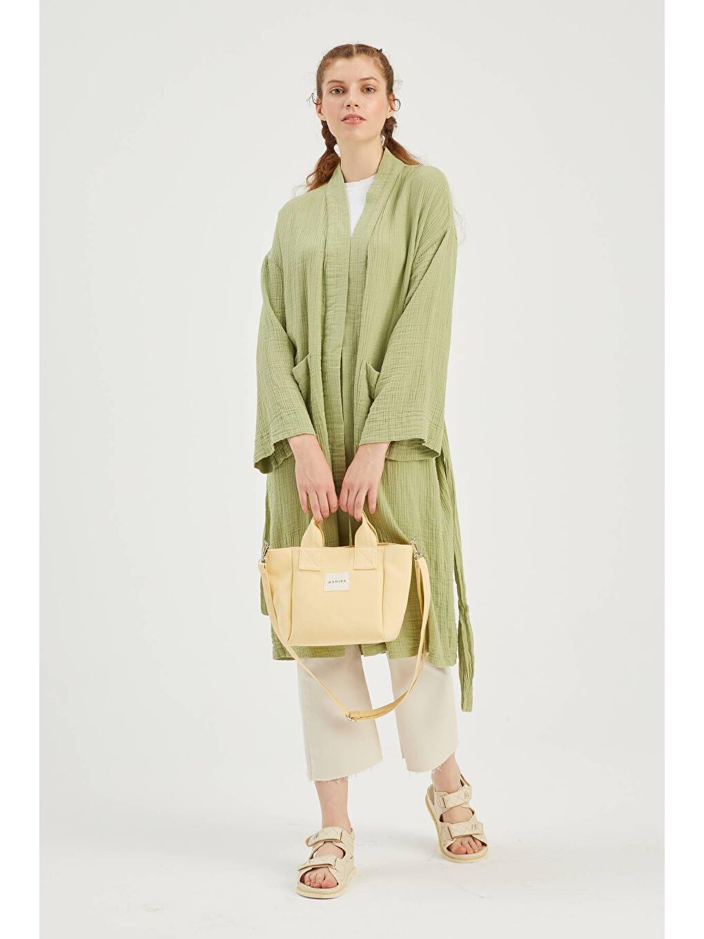 Manuka Mini Kanvas Çanta Sarı - S000345443-20072 | LCW