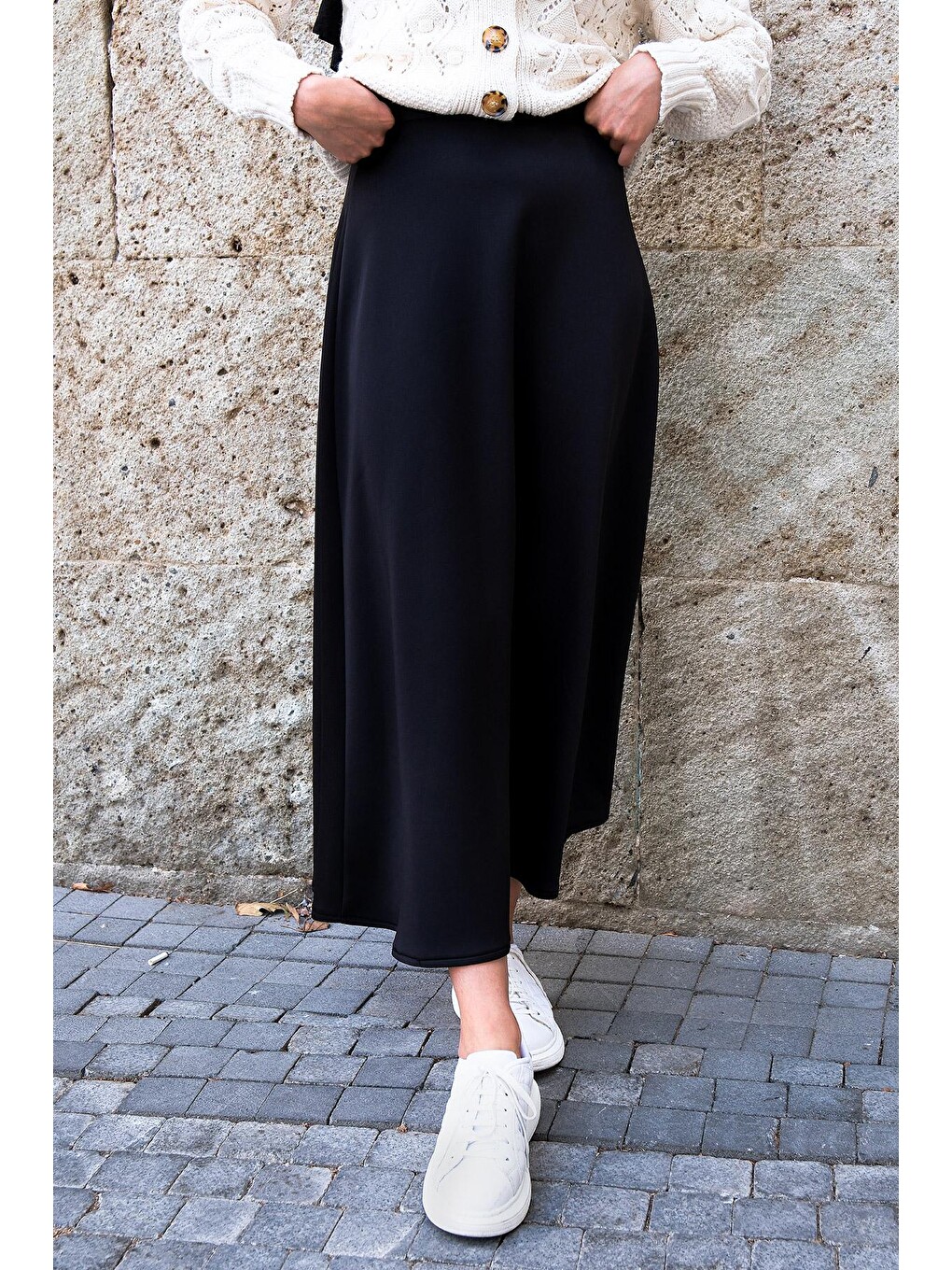 Locco Moda Beli Lastikli Kiloş Etek Siyah - S000074414-19351 | LCW