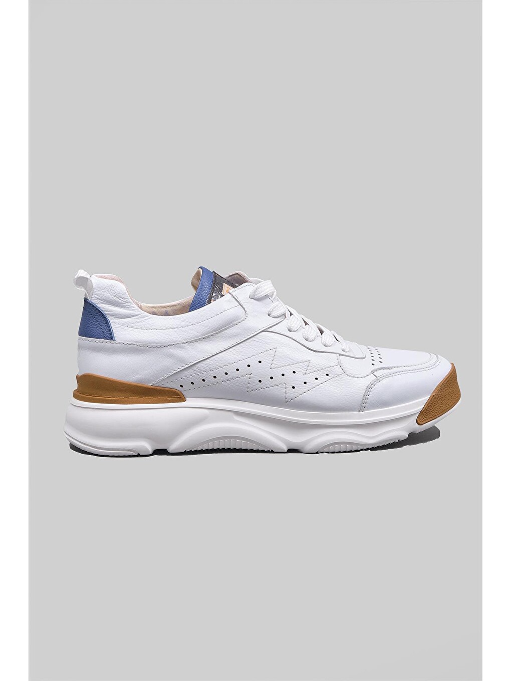ÖSY Serdar Yeşil Beyaz Hakiki Deri Sneaker Erkek - S000032606-20063 | LCW
