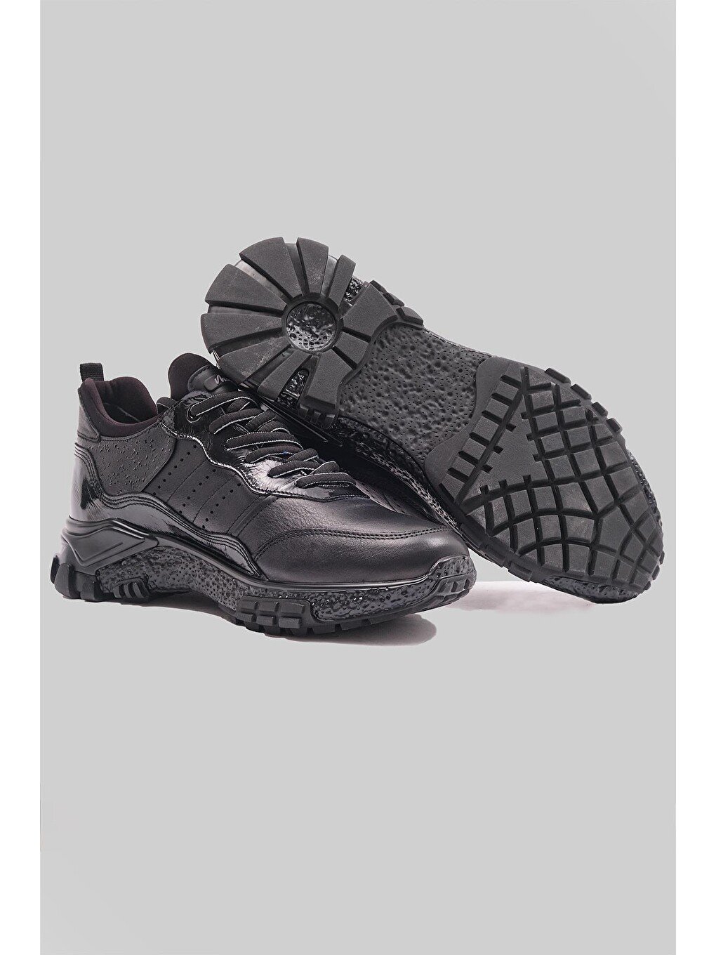 ÖSY Serdar Yeşil Siyah Cassius Erkek Hakiki Deri Sneaker - S000059829 ...