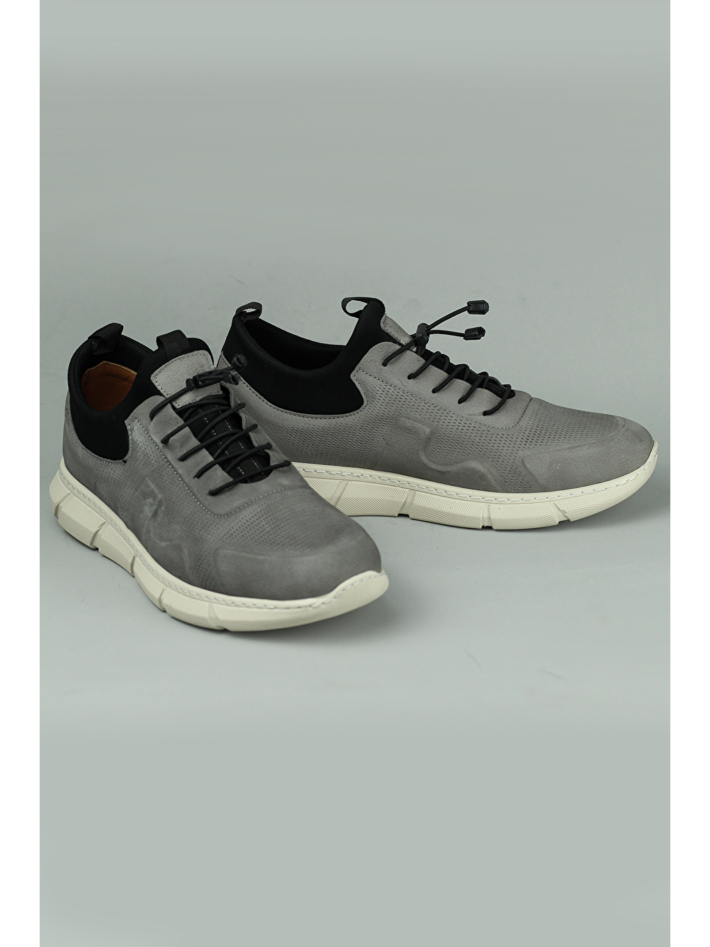 ÖSY Serdar Yeşil Gri Evelyn Hakiki Nubuk Deri Sneaker Erkek ...
