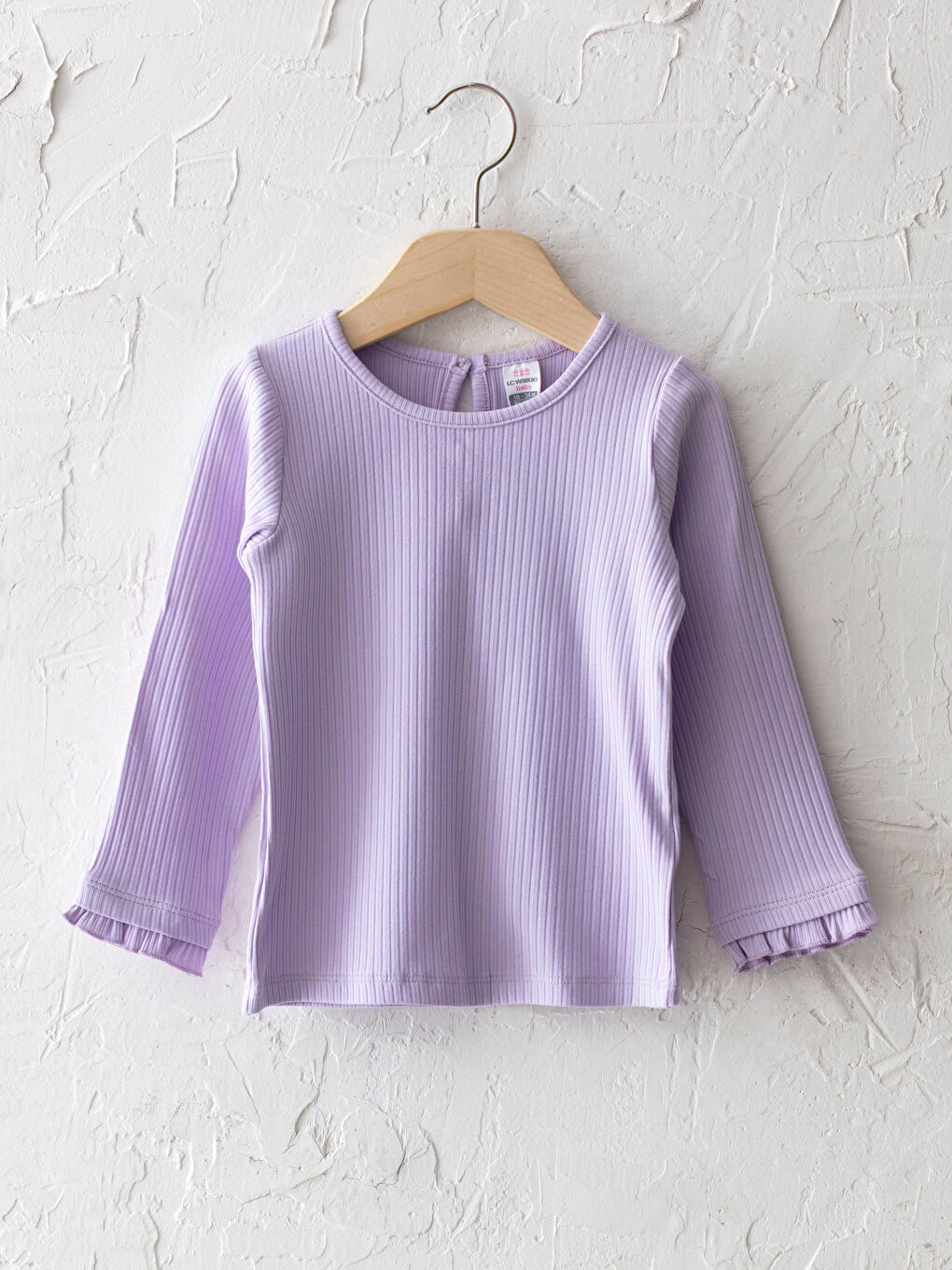 LCW baby T-shirt Basique à Manches Longues Col Rond pour Bébé Fille ...