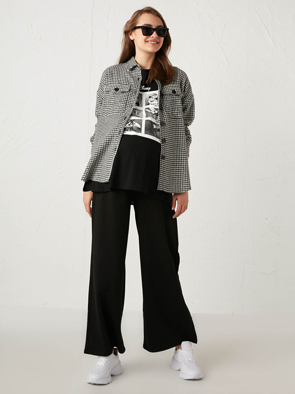 LCWAIKIKI Maternity Košulja za trudnice sa dezenom guščje stope ...