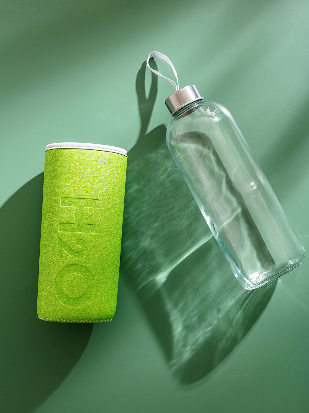 H2O Glass Covered Water Flask 1000 Ml - W2H906Z8-SR0 - LC Waikiki