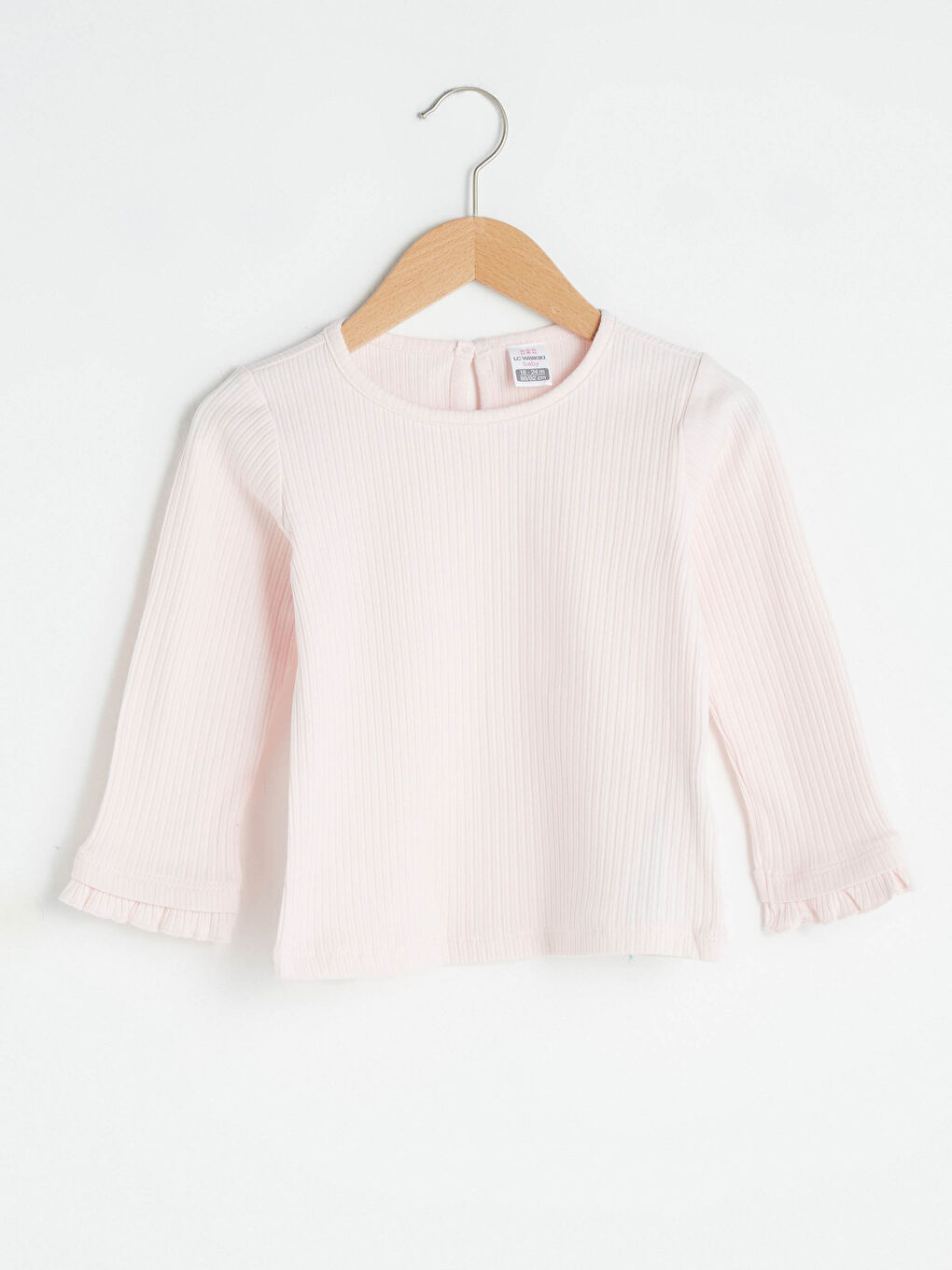 LCW baby T-shirt Basique à Manches Longues Col Rond pour Bébé Fille ...