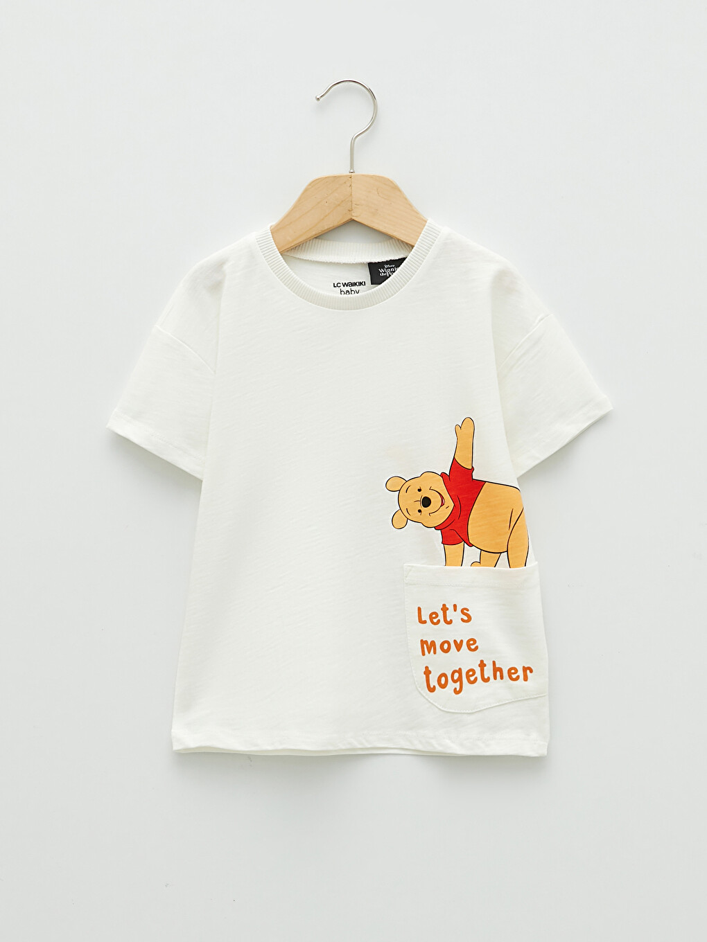 LCW baby Crew Neck Winnie the Pooh Printed Baby Boy T-Shirt 2-Pack ...