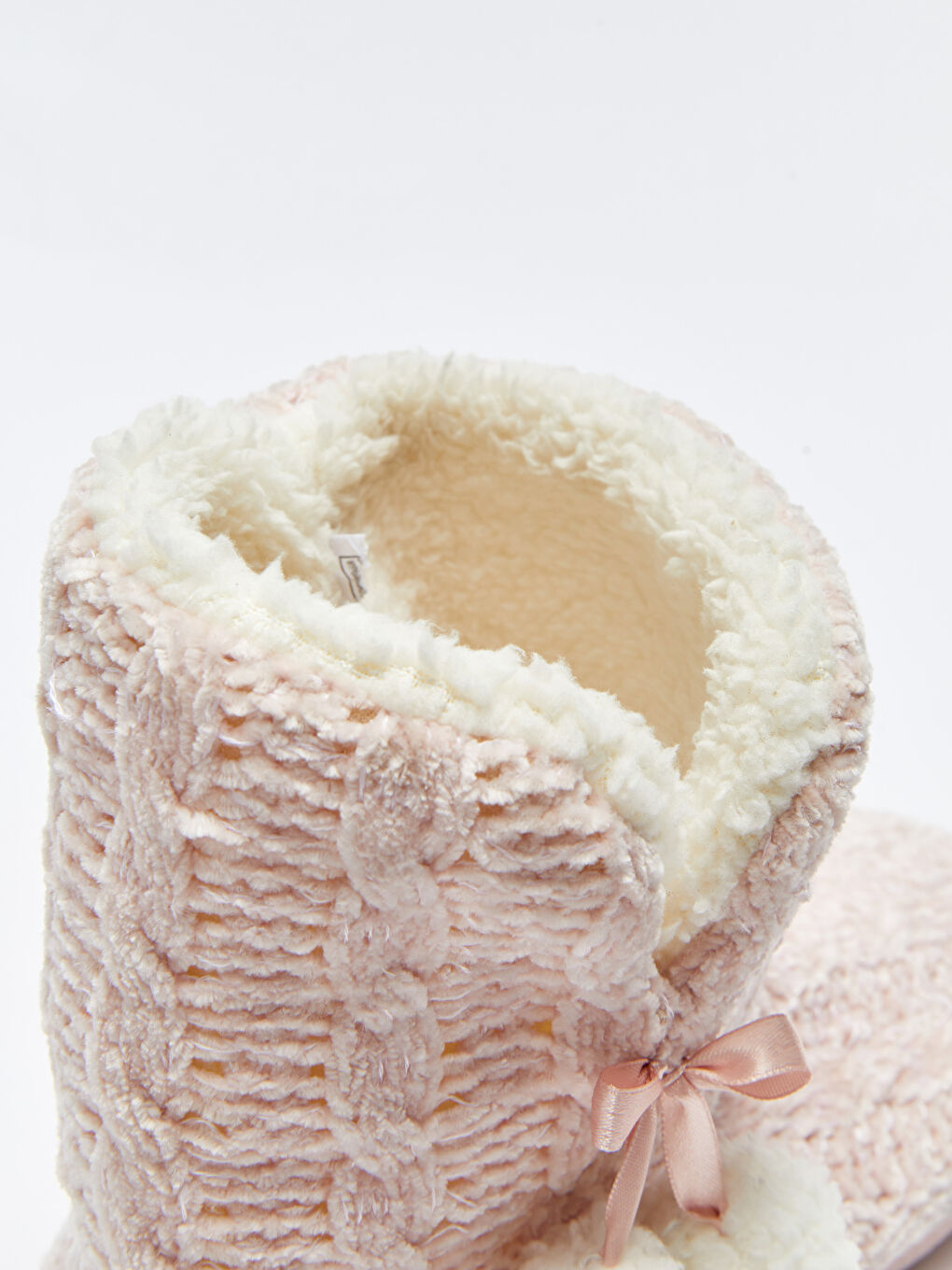 LCW STEPS Self Patterned Women's House Boots with Pompom - W21470Z8-MA6 ...