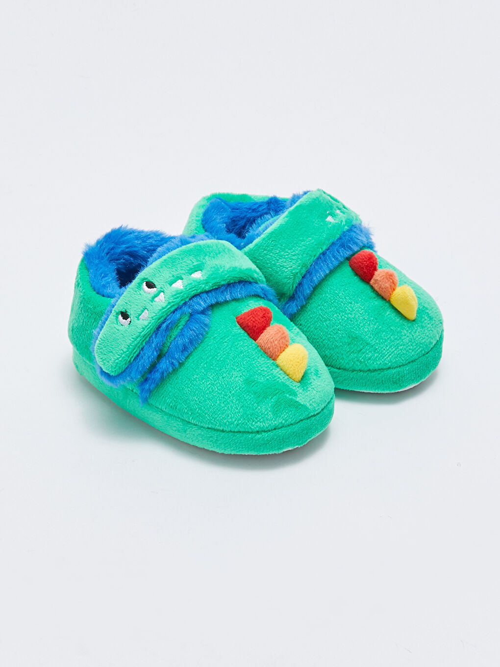 LCW STEPS 3D Applique Detailed Hook and Loop Baby Boy House Slippers ...