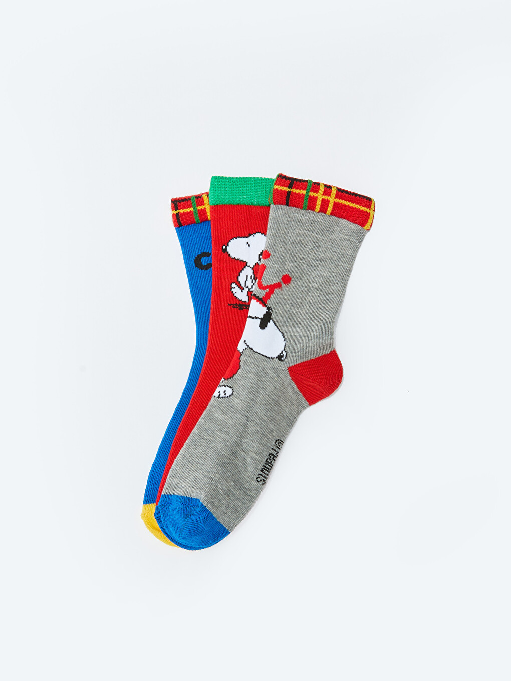 LCW Kids Κάλτσες Αγόρια με Σχέδιο Snoopy 3 Τεμάχια -W2GA13Z4-K00 - LC ...