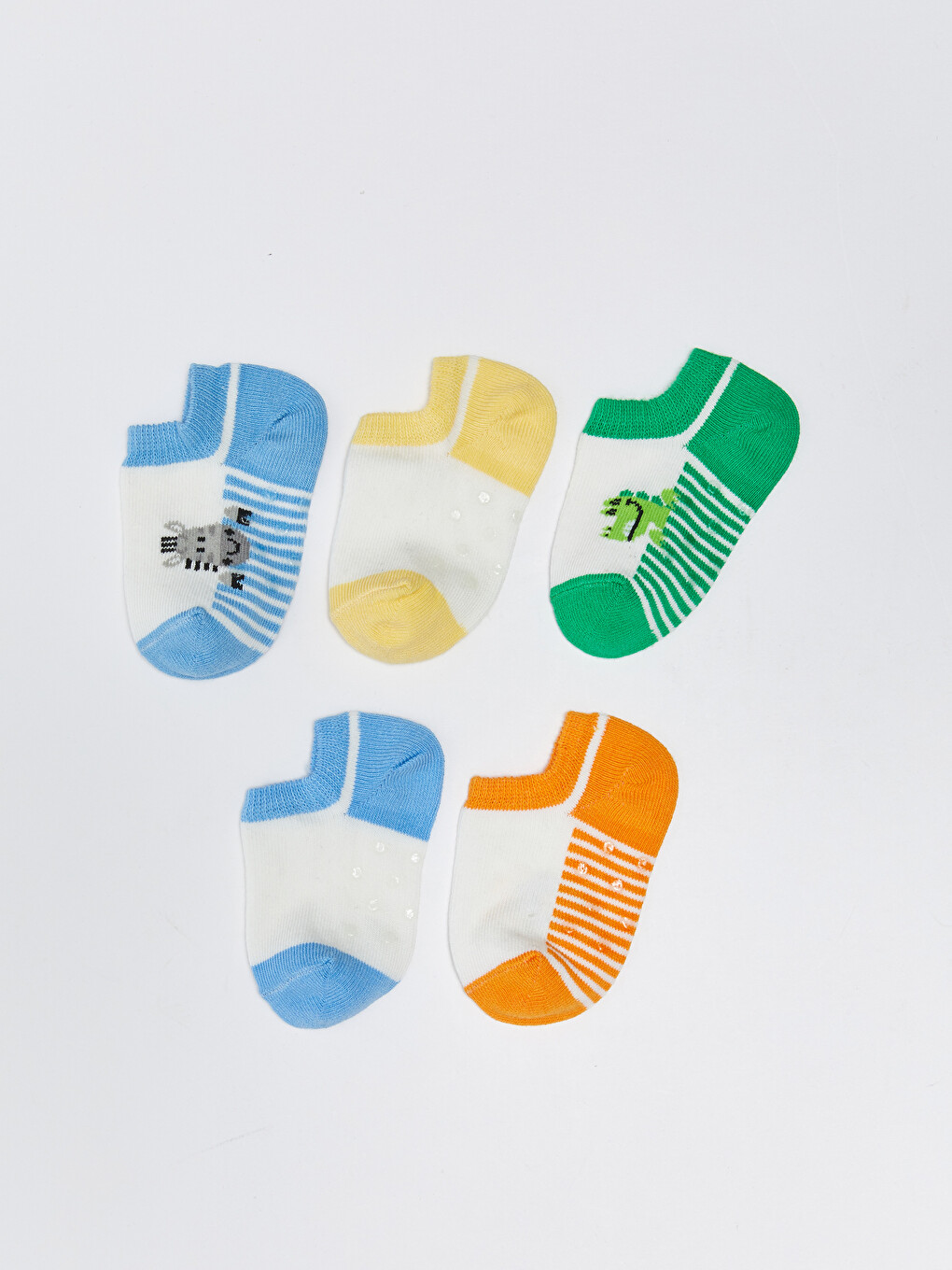 LCW baby Patterned Baby Boys Trainer Socks 5 Pack - S38637Z1-DLZ - LC ...