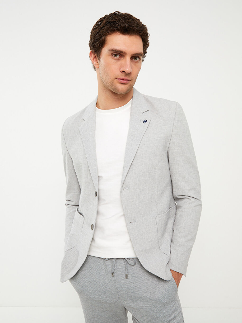 LCW Vision Extra Slim Fit Men's Blazer Jacket -S3AA60Z8-LAL - LC Waikiki