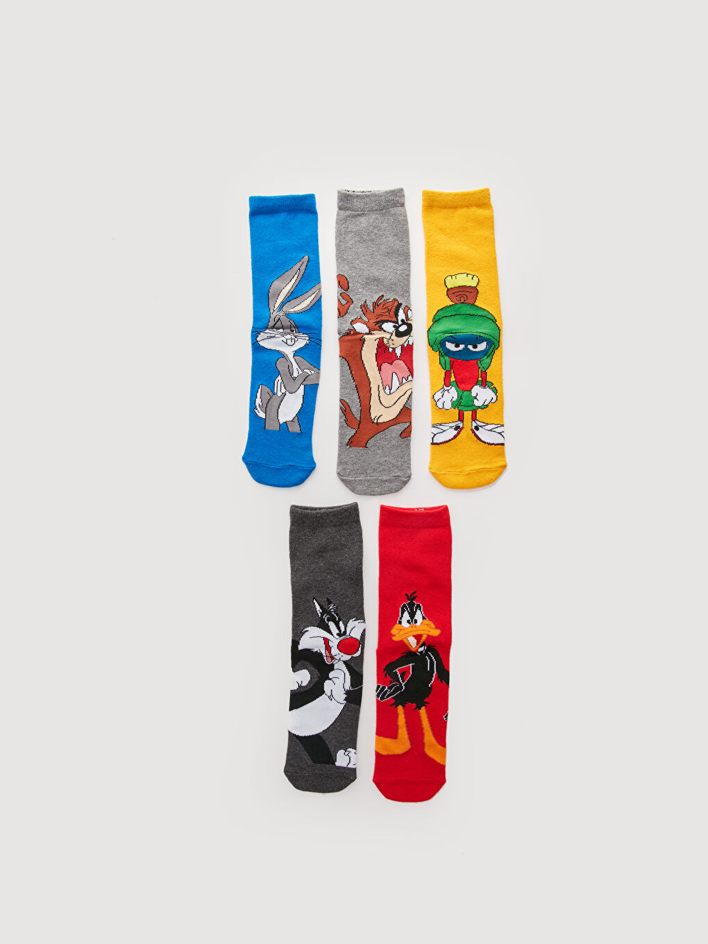 LCW Kids Looney Tunes Patterned Boy Socket Socks 5-Pack -W3AH33Z4-K00 ...