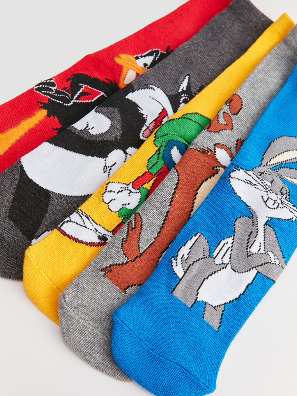 LCW Kids Looney Tunes Patterned Boy Socket Socks 5-Pack -W3AH33Z4-K00 ...