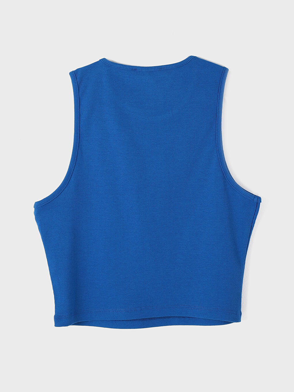 LCW Vision Crew Neck Textured Crop Women's Tank Top -W4CA95Z8-HGU - LC Waikiki