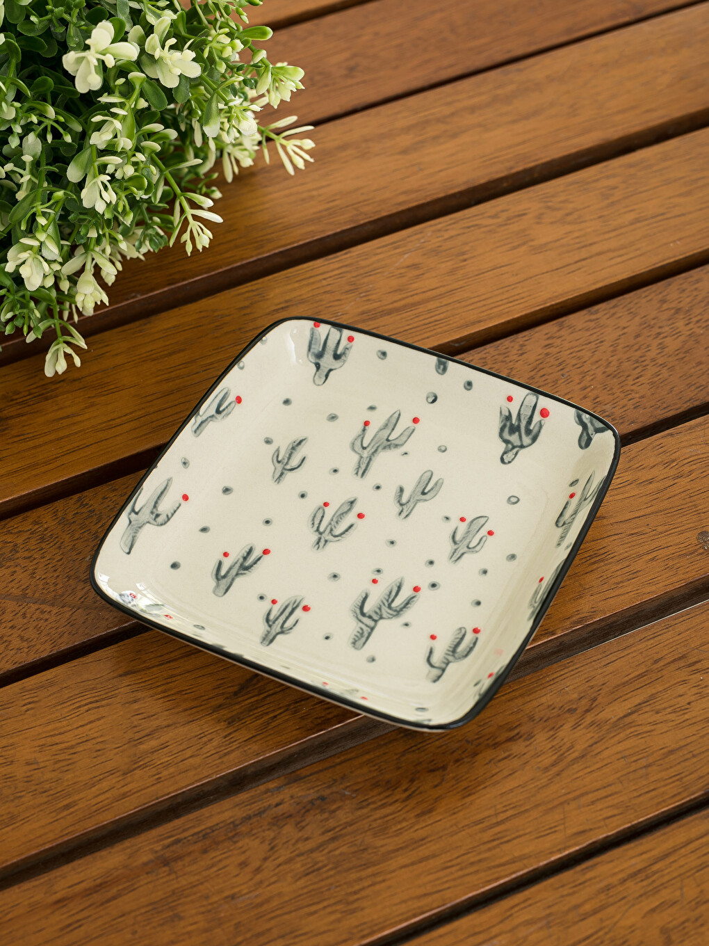 LCW HOME Yeşil Baskılı Tabak - 8S9539Z8-672 | LCW