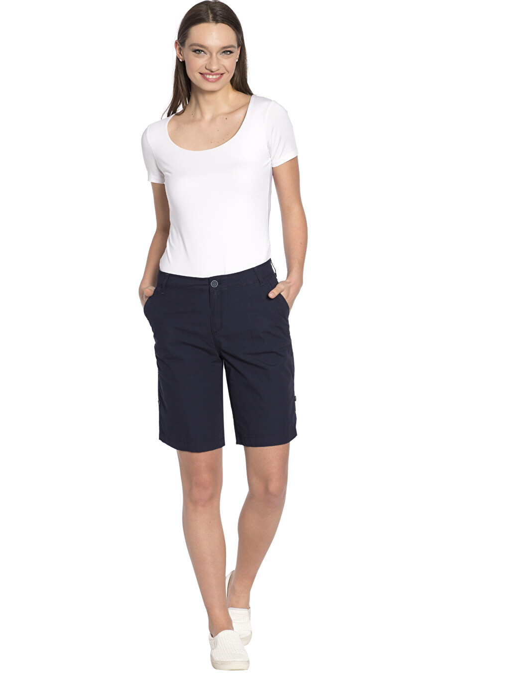 LCWAIKIKI Basic Shorts MARINE Femme - 7Y7035Z8-HRC - LC Waikiki