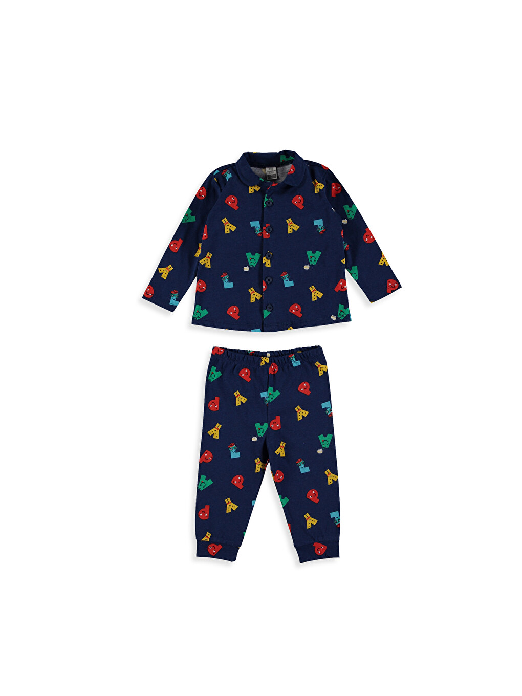 LCW baby Lacivert Baskılı Pijama Takım - 7K0869Z1-674 | LCW