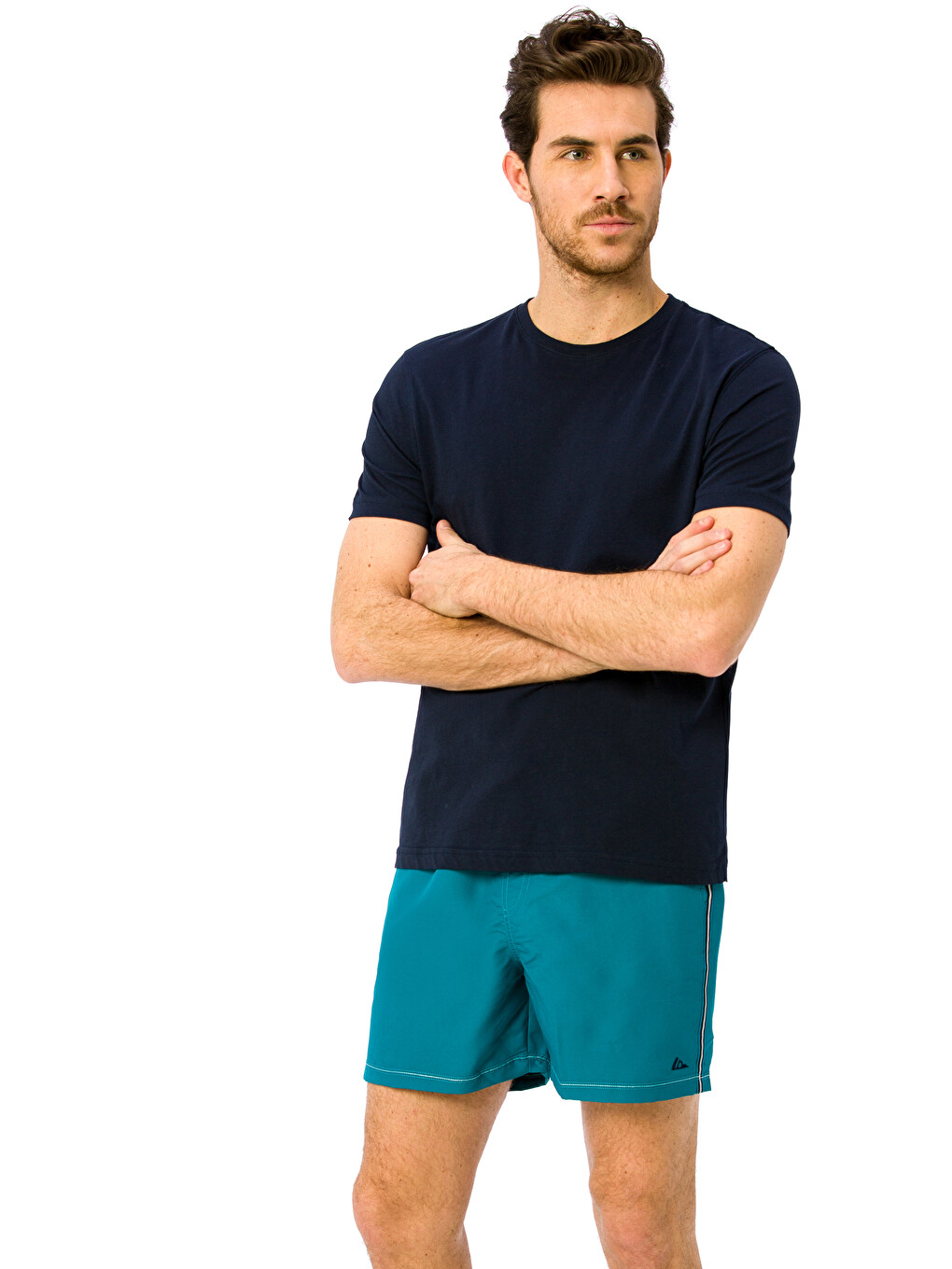 LCW SWIMWEAR Petrol Diz Hizası Boy Deniz Şortu - 8S0305Z8-EDR | LCW