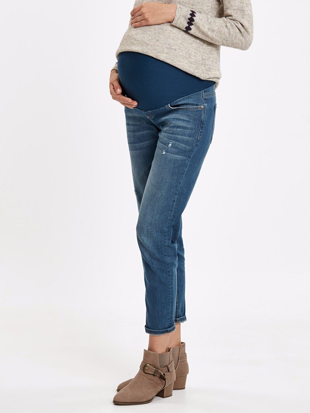 LCWAIKIKI Maternity Жена Индиго Дънки - 8W1108Z8-309 - LC Waikiki