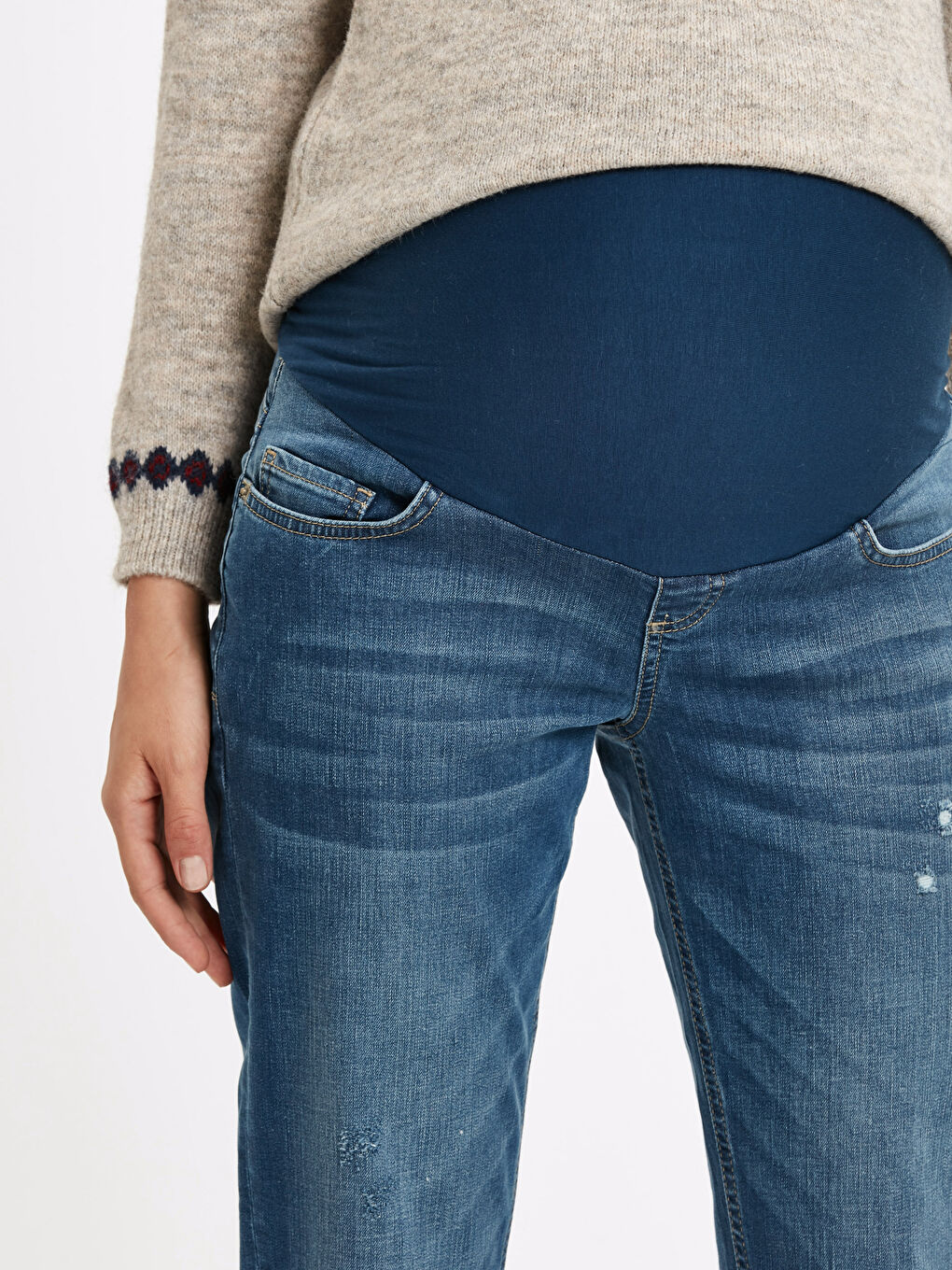 LCWAIKIKI Maternity Жена Индиго Дънки - 8W1108Z8-309 - LC Waikiki