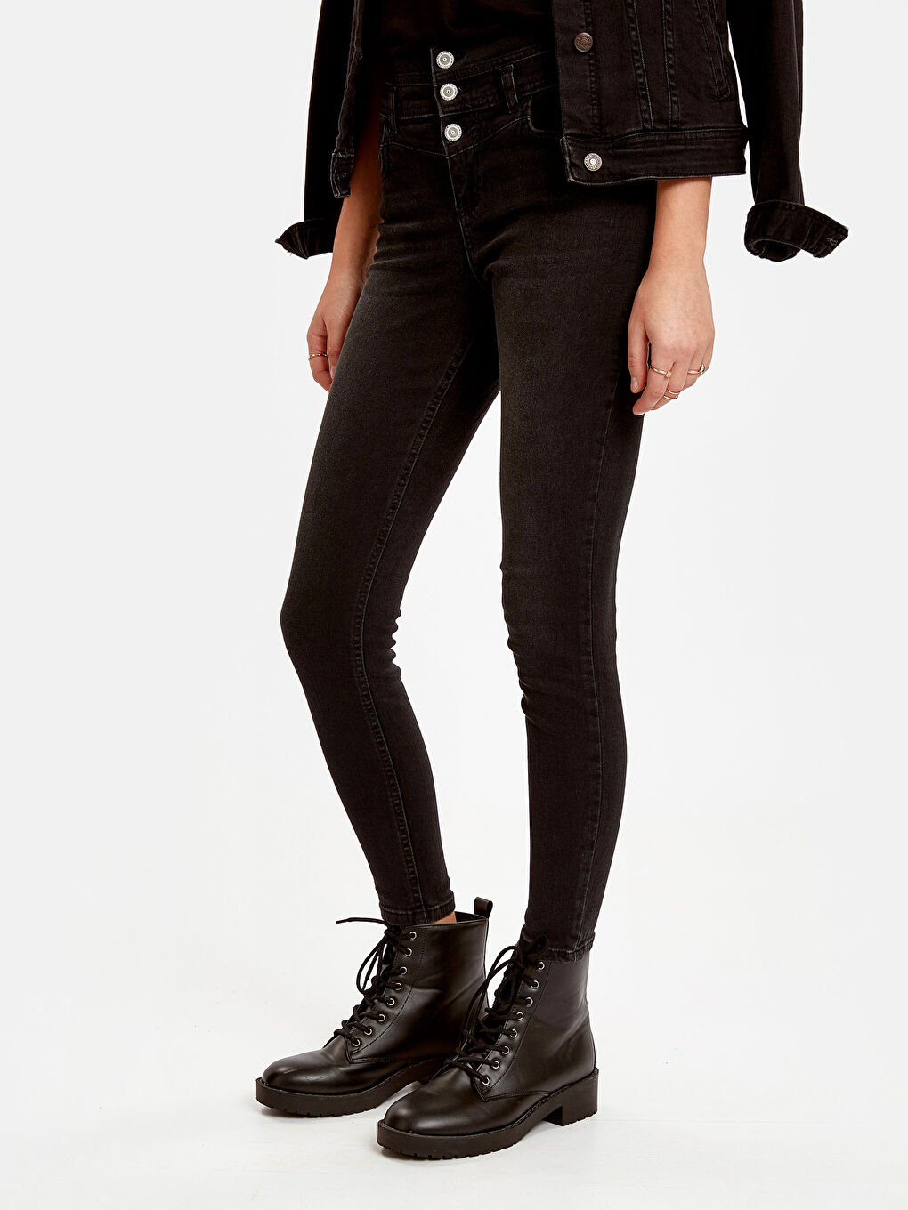 LCW Vision Frau SCHWARZ Jeans -8WM176Z8-327 - LC Waikiki