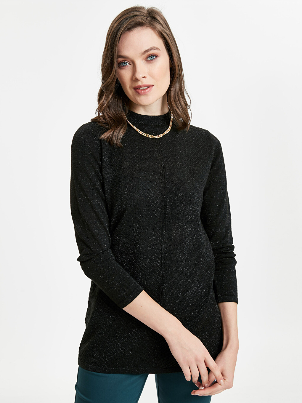 LCWAIKIKI Classic Pull-over NOIR Femme - 9SP646Z8-CVL - LC Waikiki
