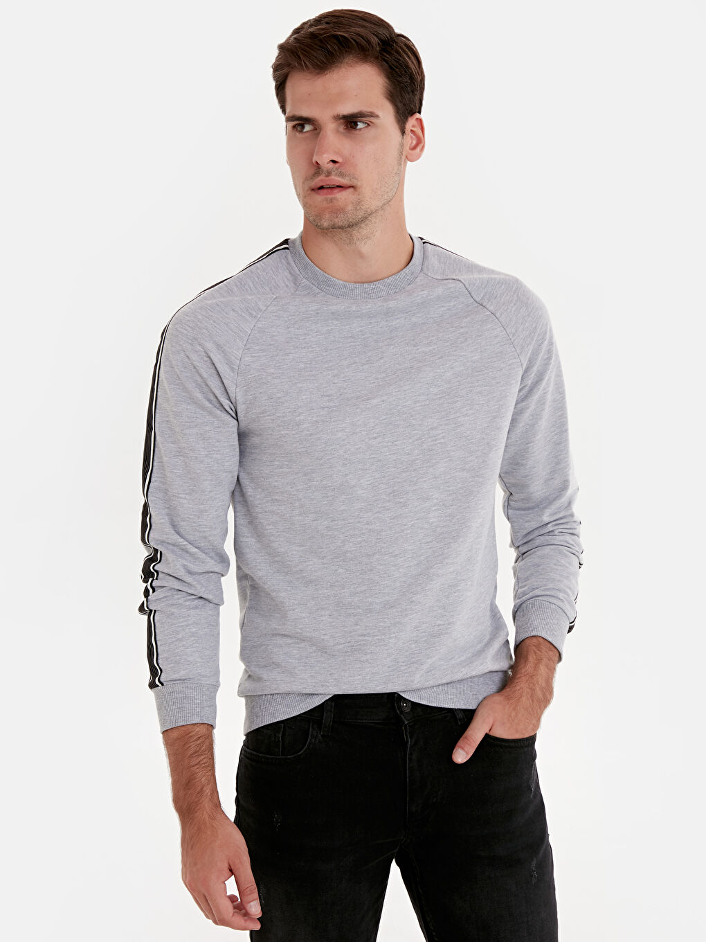 XSIDE Man GREY Sweatshirt - 9W2345Z8-LAL - LC Waikiki
