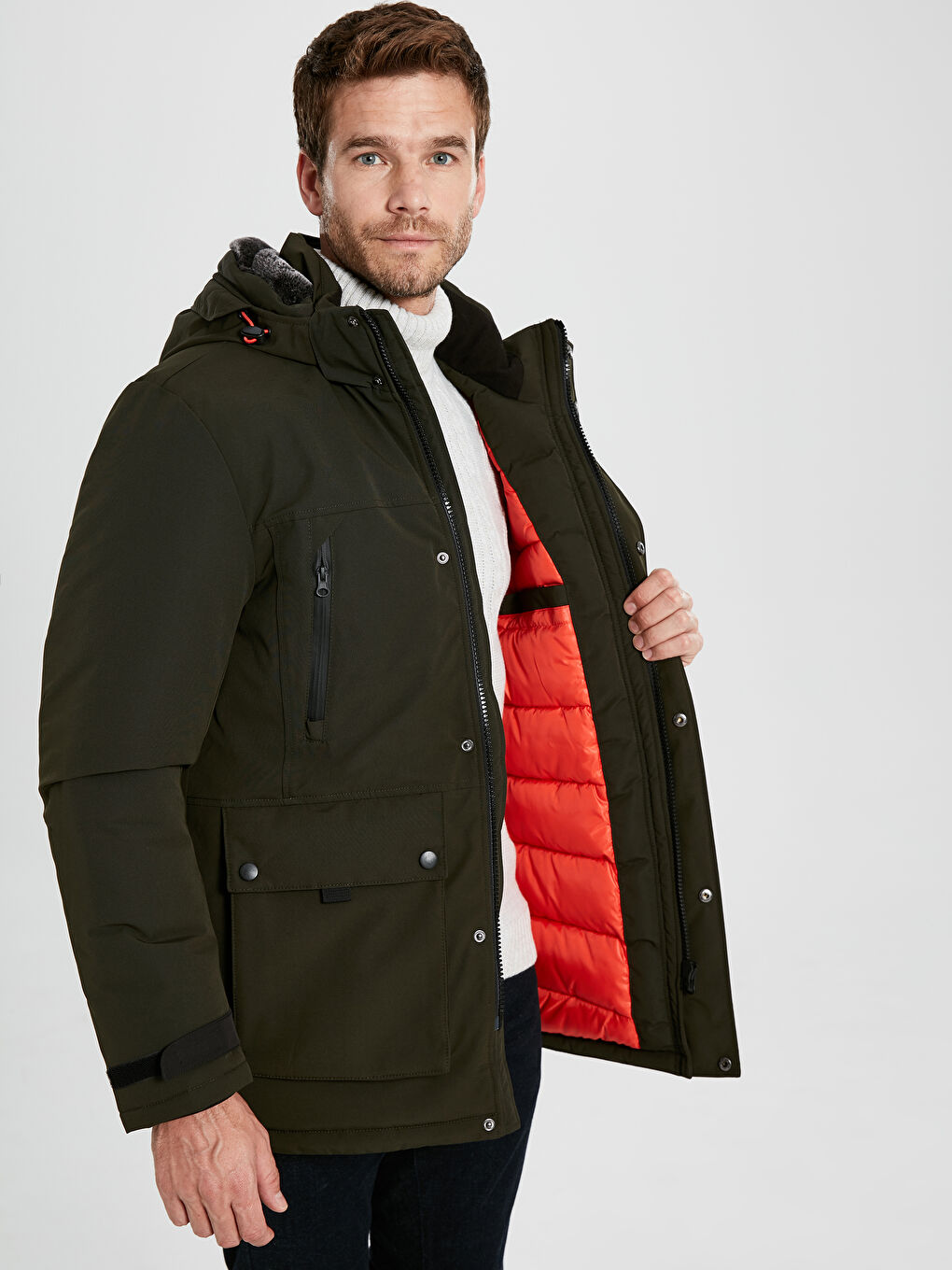 XSIDE ACTIVE მამაკაცები ხაკისფერი ქურთუკი - 9WP435Z8-CRR - LC Waikiki