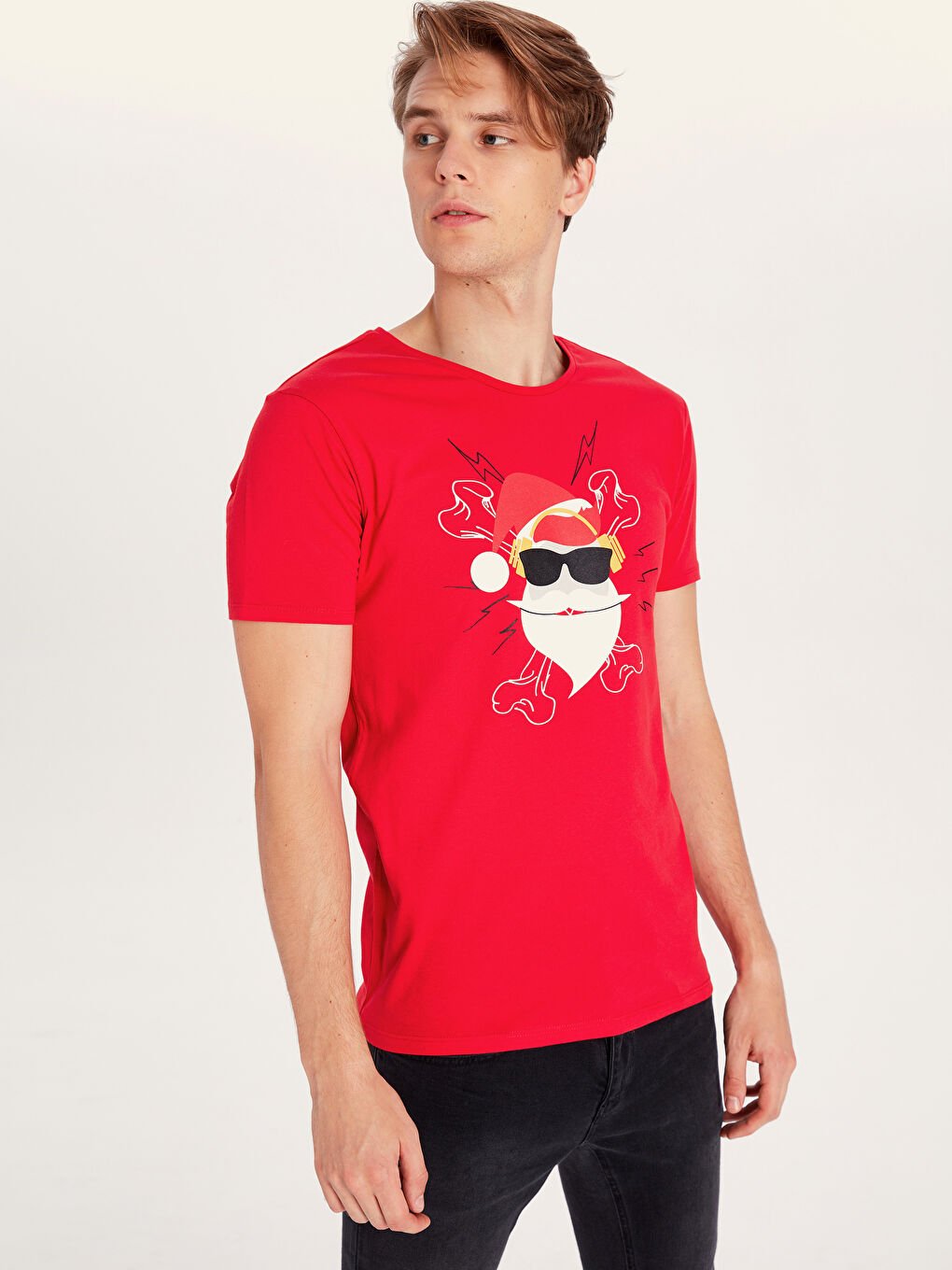 XSIDE Man RED T-Shirt - 9WR098Z8-HPM - LC Waikiki