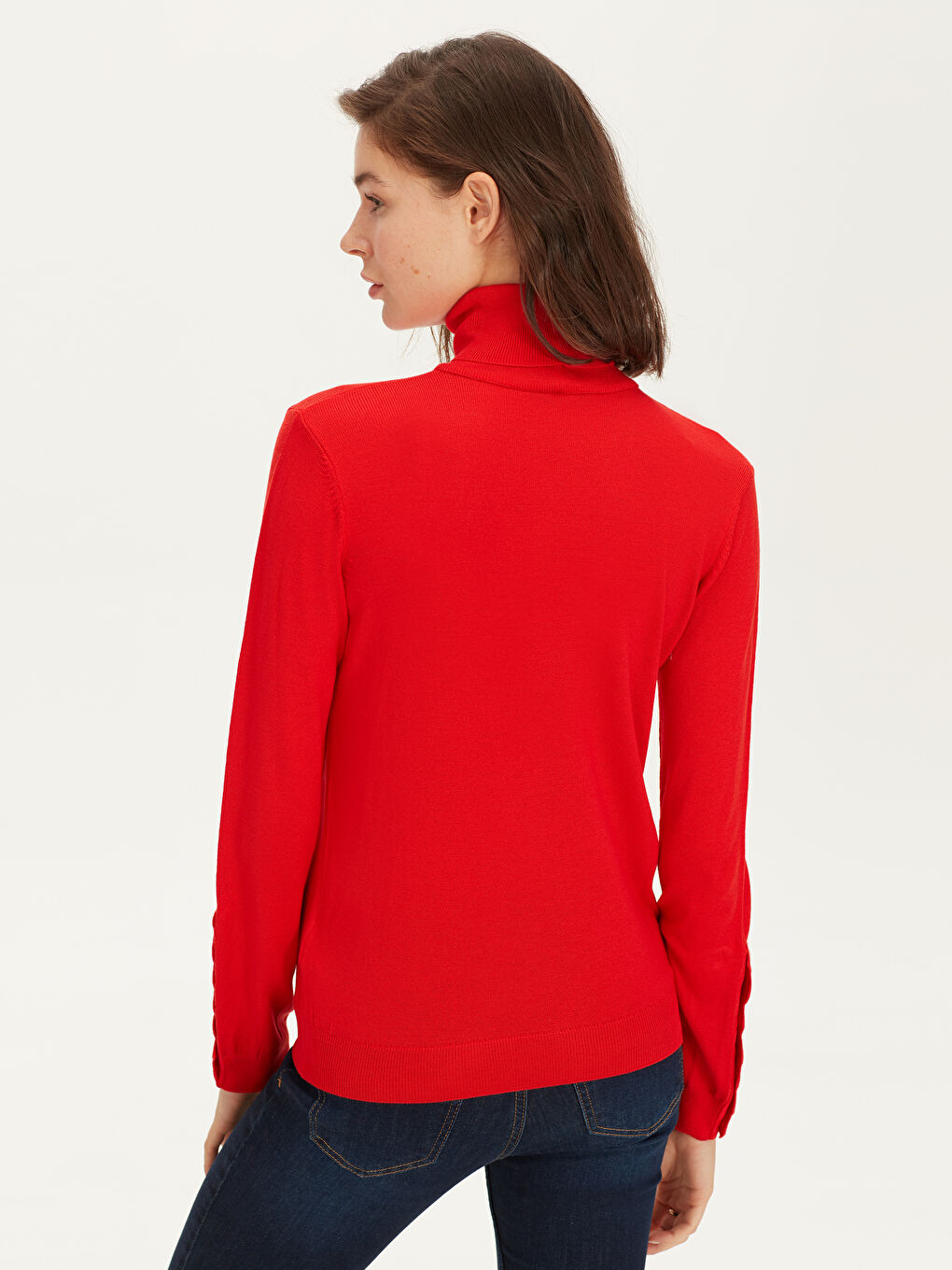 LCW Vision Woman RED Sweater - 9W6188Z8-A6J - LC Waikiki