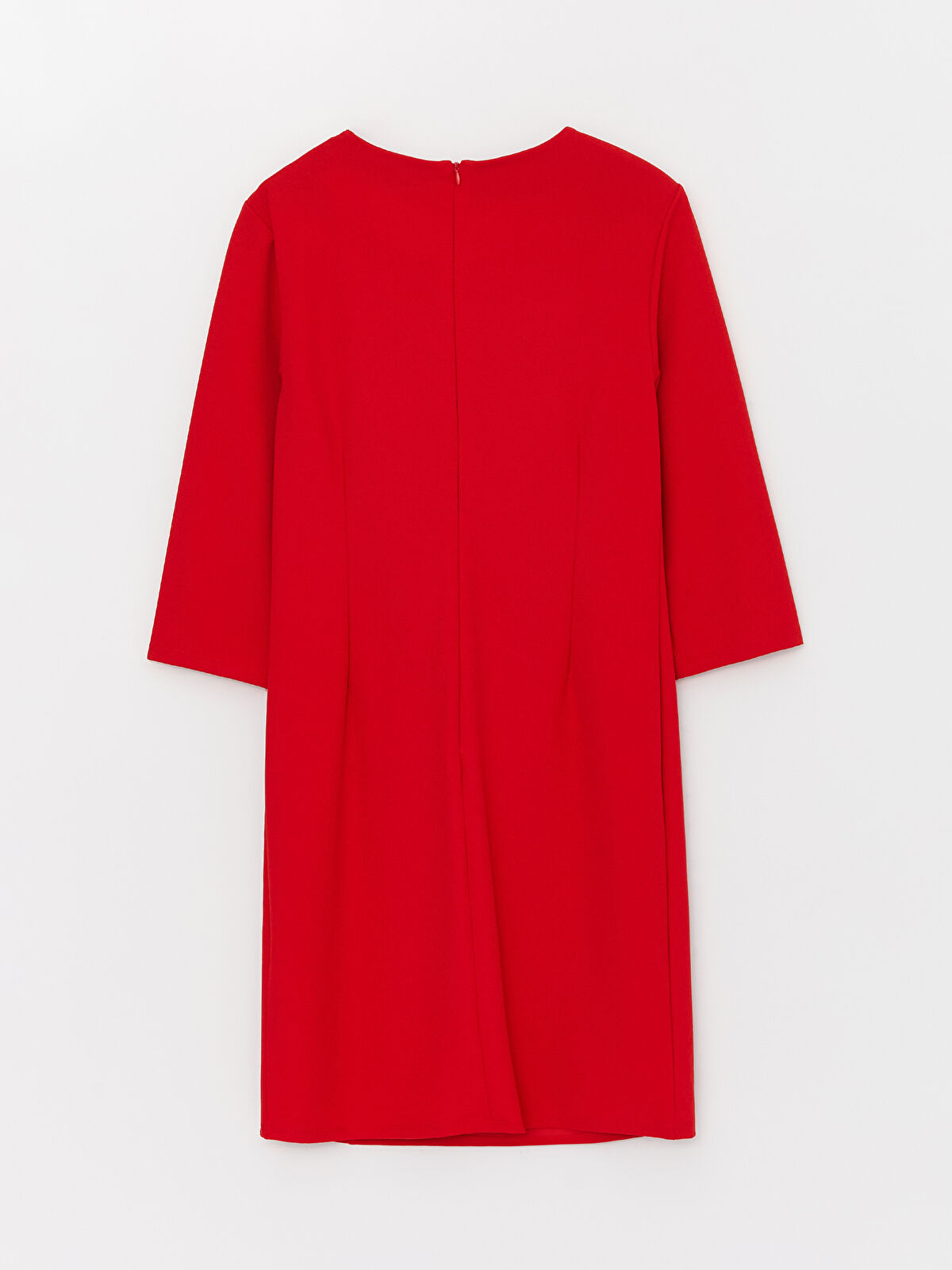 Kırmızı Kadın Bisiklet Yaka Düz Abiye Elbise - S3K529Z8-KYV | LCW