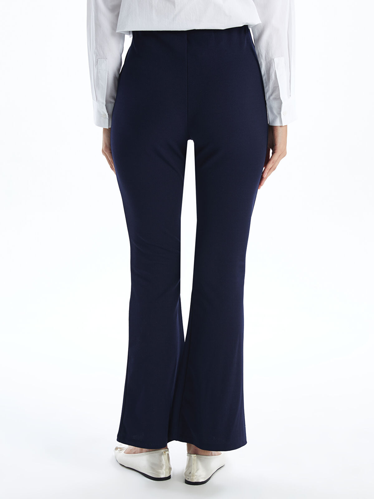 Lacivert Dar Fit İspanyol Paça Kadın Pantolon - W4FD18Z8-Y5H | LCW