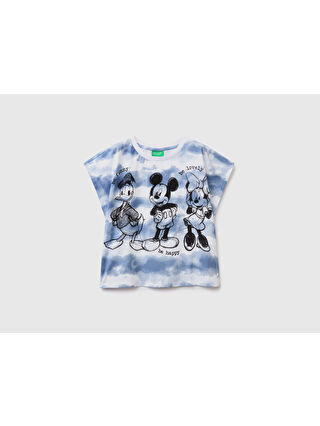 Kız Çocuk Turkuaz Disney Karakter Baskılı Batik Tişört - S000306363 ...