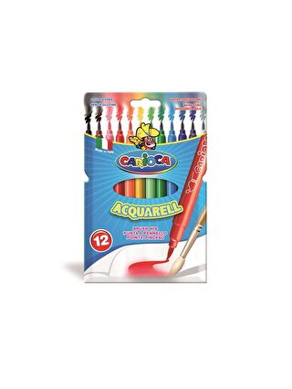 Karışık Fırça Uçlu Yıkanabilir Uç Korumalı Keçeli Boya Kalemi 12'li ...