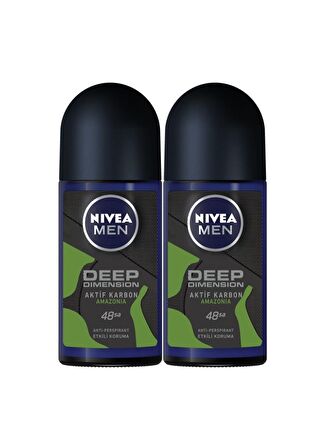 Men Deep Dimension Amazonia Deodorant Roll-On 50 ml 2'li - S000113148 ...