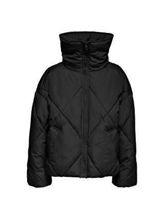 New Tamara Short Quilted Kadın Siyah Dik Yaka Mont - S000317565-19351 | LCW