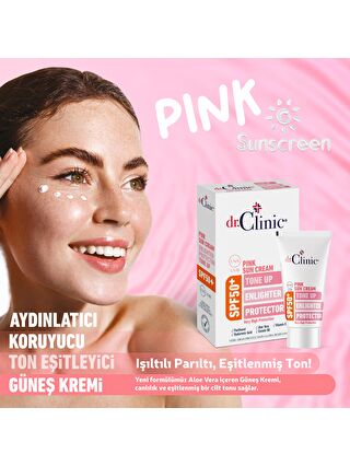 Dr. Clinic Pink SunScreen SPF 50+ Aydınlatıcı Koruyucu Ton Eşitleyici ...