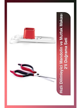 Tupperware Karışık Hızlı Dilimleyici Mandolin ve Mutfak Makası 2'li ...