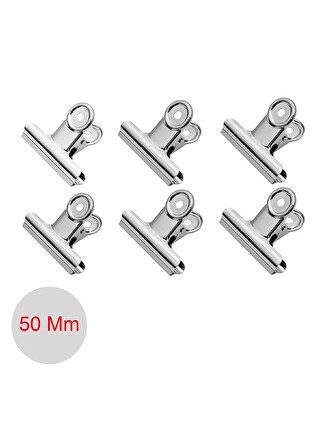 Round Clips 50 mm Metal Maşa Kıskaç 6 Adet (2003) - S000139029-18105 | LCW
