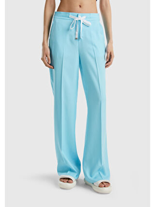 United Colors Of Benetton Kadın Turkuaz Pantolon - S000279034-20055 | LCW
