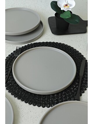 Keramika Mat Gri Stackable Servis Tabağı 27 Cm 6 Adet - S000118752 ...