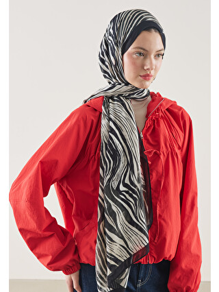 Fresh Scarfs Wıld Zebra Desen Rami Şal Siyah - S000569606-19351 | LCW