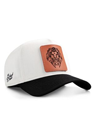 BlackBörk V1 Baseball Aslan - 13 Kod Logolu Unisex Beyaz-Siyah Siperli ...