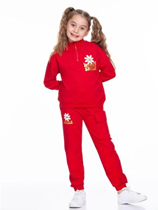 Myhanne Kirmizi Smile Baskılı Takım - S000028402-20045 | LCW