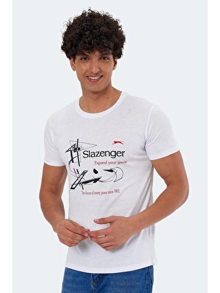 SLAZENGER KAREL Erkek T-Shirt Beyaz - S000014658-20063 | LCW