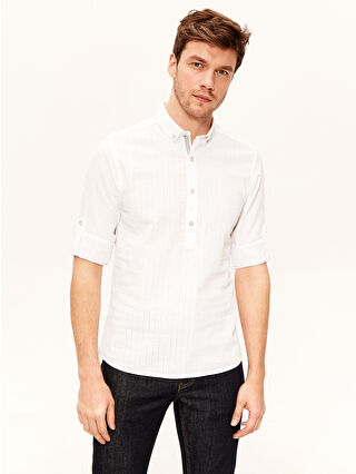 LCW Vision Мъж Бяло Риза -0S8271Z8-KE8 - LC Waikiki
