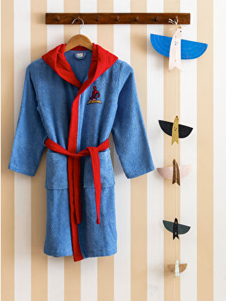 LCW HOME Spider-Man Embroidered Boys' Bathrobe -S42928Z4-GW0 - LC Waikiki